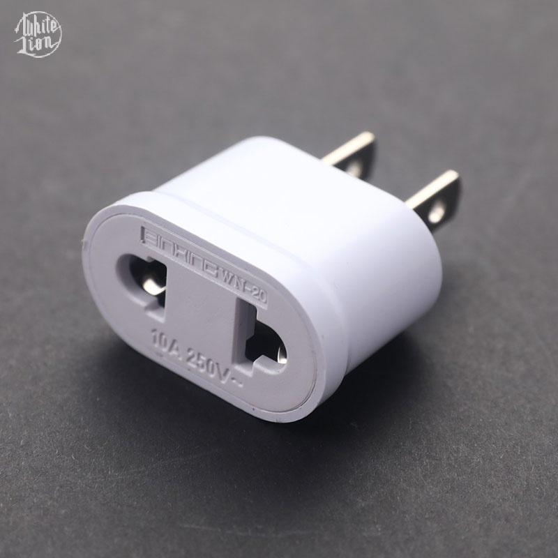 สิงโตขาว| ซ็อกเก็ตปลั๊กแปลง ปลั๊ก US เป็น EU ทรงกลม และแบน อเนกประสงค์ ...