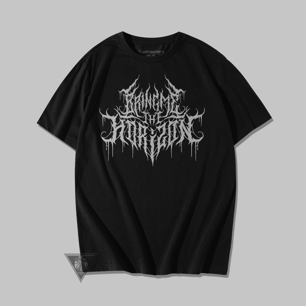 เสื้อยืด พิมพ์ลายโลโก้ BMTH Bring Me the Horizon Hex คุณภาพสูงS-5XL ...