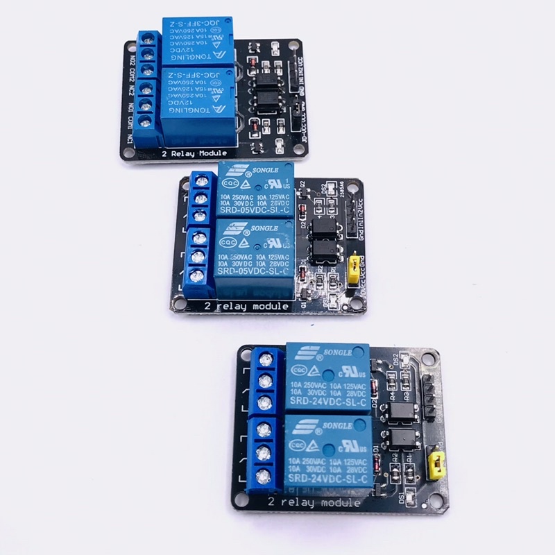 Broad Relay 2ch โมดูลBroad Relay รีเลย์ 5v,12V,24V, มีของพร้อมส่งในไทย ...