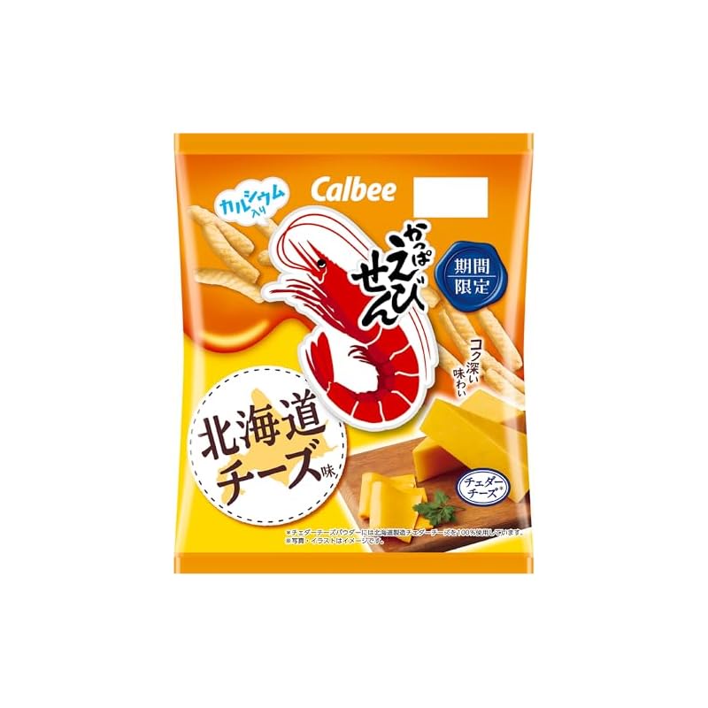 Calbee Kappa Ebisen Hokkaido Cheese Flavor 64g x 12 bags Snack Snack ...