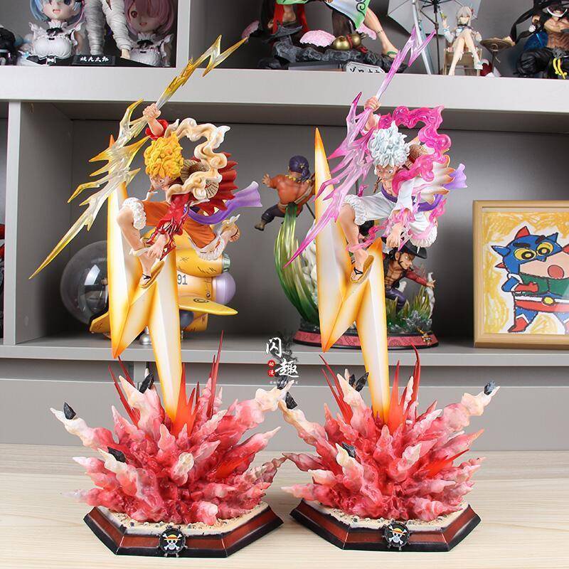 โมเดลฟิกเกอร์ One Piece Lightning Explosion Nika Five-speed Luffy Sun ...