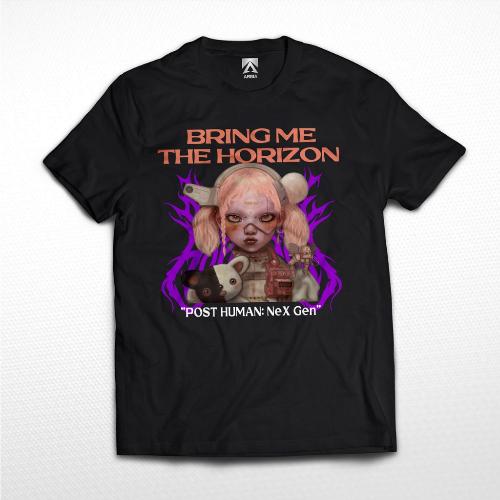 คอกลม Kaos BAND BRING ME THE HORIZON Post Human: NeX เสื้อยืดลําลอง แขน ... คอกลม Kaos BAND BRING ME THE HORIZON Post Human: NeX เสื้อยืดลําลอง แขน ...