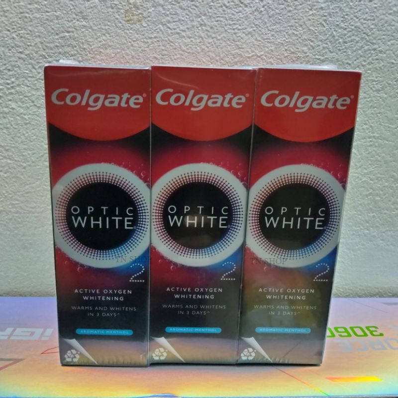 คอลเกต Colgate Optic White O2 Aromatic 85กรัม ยาสีฟันคอลเกต อ๊อพติคไวท์ ...