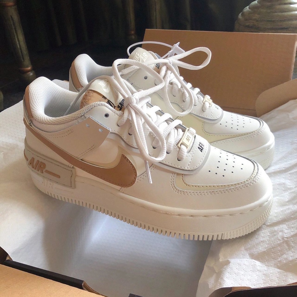 Kris พร้อมส่ง NIK-E shadow AF1 รองเท้าผ้าใบลําลอง แบบหนัง ขนาดเล็ก สี ...