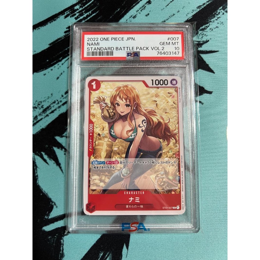 One Piece Card PSA10 Nami ST01-007 Promo Japanese [Direct from Japan] | Shopee Thailand