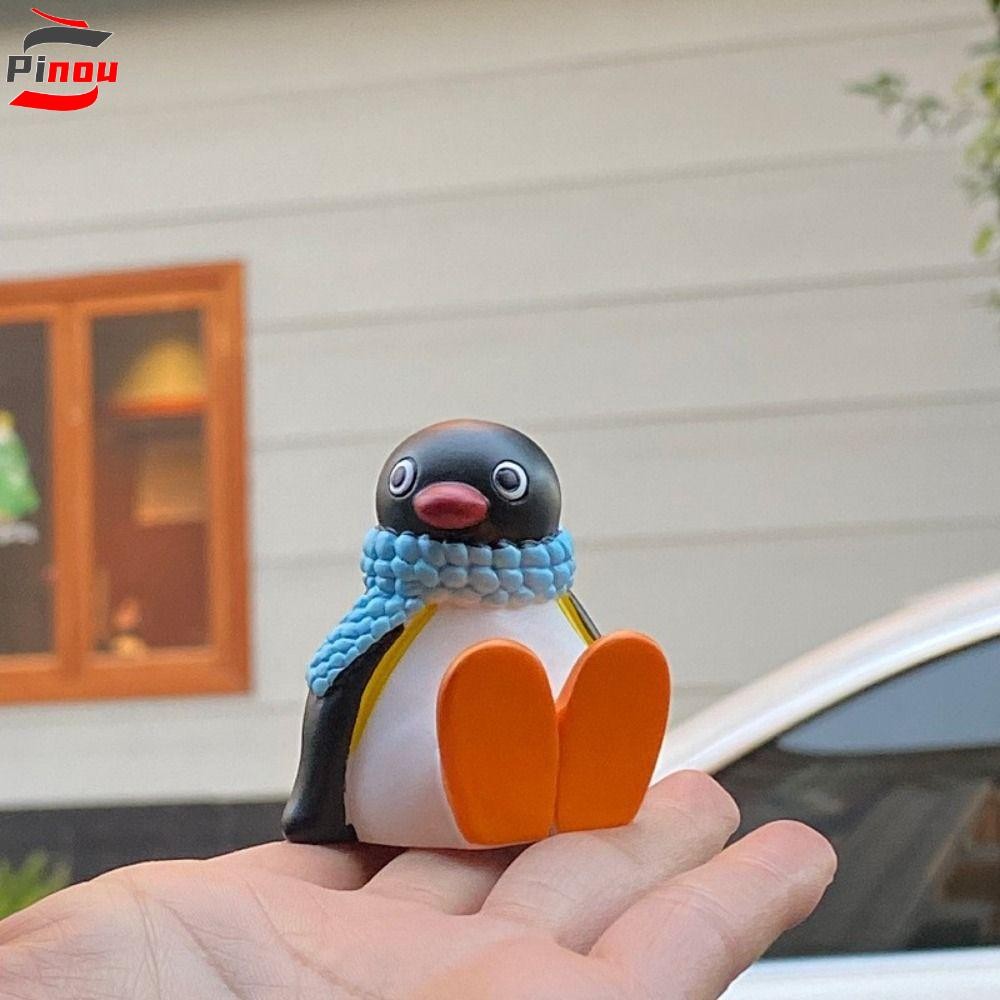 Pinou Pingu Action Figure, การ์ตูนเรซิ่น Penguin ตุ๊กตา, ของเล่นสะสม ...