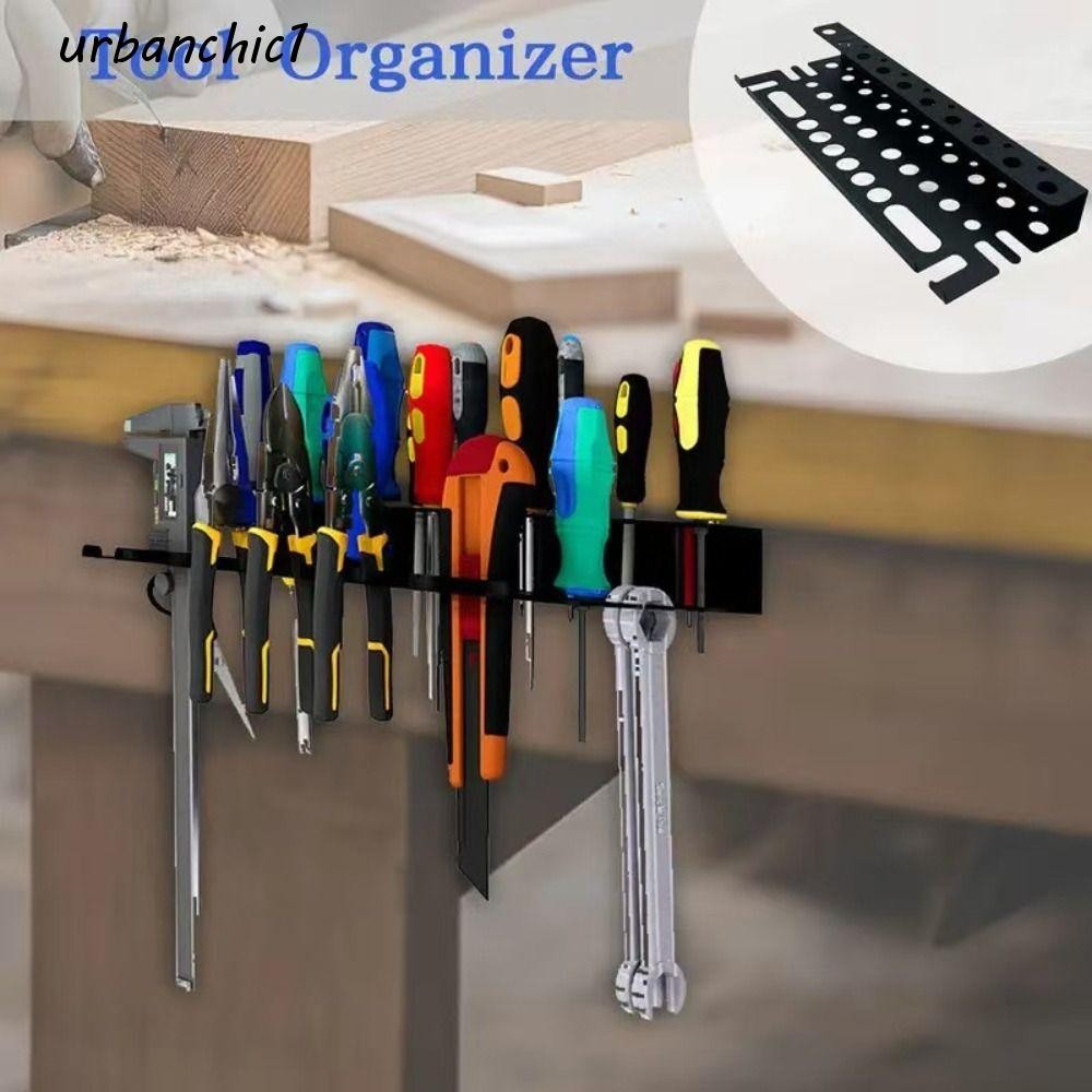 Urbanchic Hand Tool Organizer, Rust Proof Wall Mounting Tool Rack, ไข ...