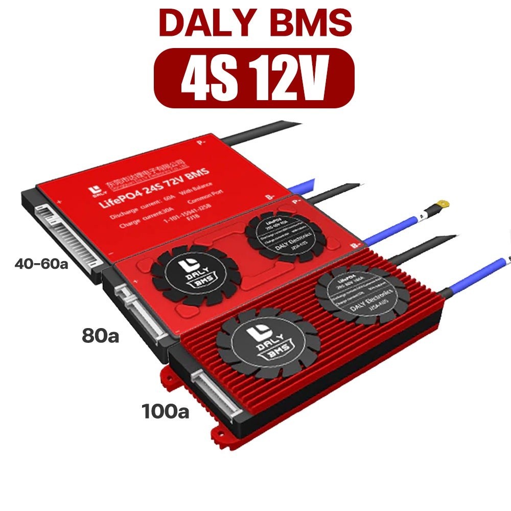 BMS LiFePo4 4S 12V 14.6V 20A/60A/80A/100A/กันน้ำ BMS สำหรับแบตเตอรี่ลิเธียม18650 PCB | Shopee ...