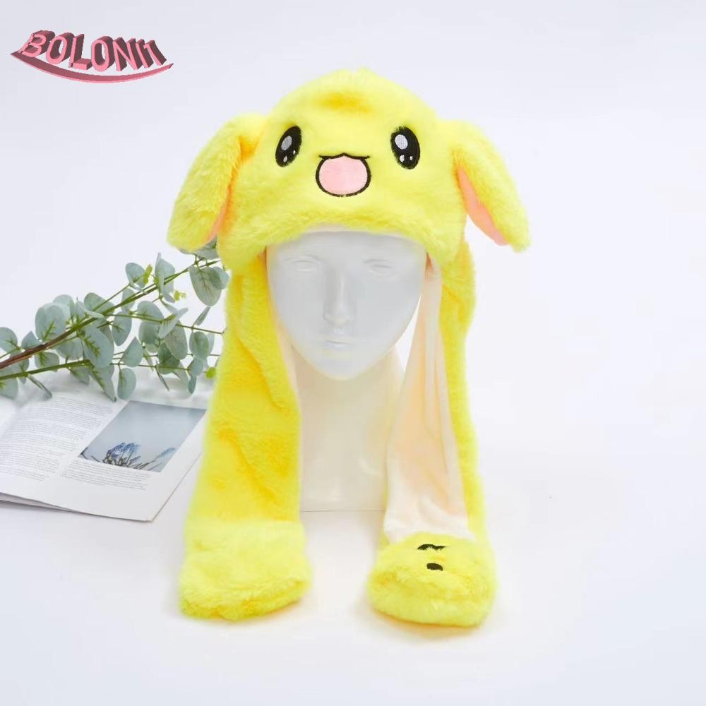 Bo Labubu Ear Moving Hat, Animal Ear Luminous Labubu Jumping Up Cap ...