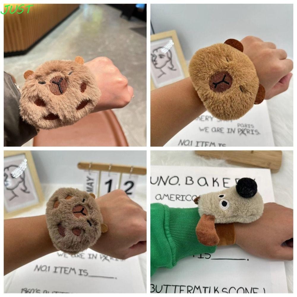 Just Capybara Slap สายรัดข้อมือ,แหวนจับแหวนสัตว์ Snap Wrap, ของเล่นตลกตกแต่งข้อมือ Kawaii ...