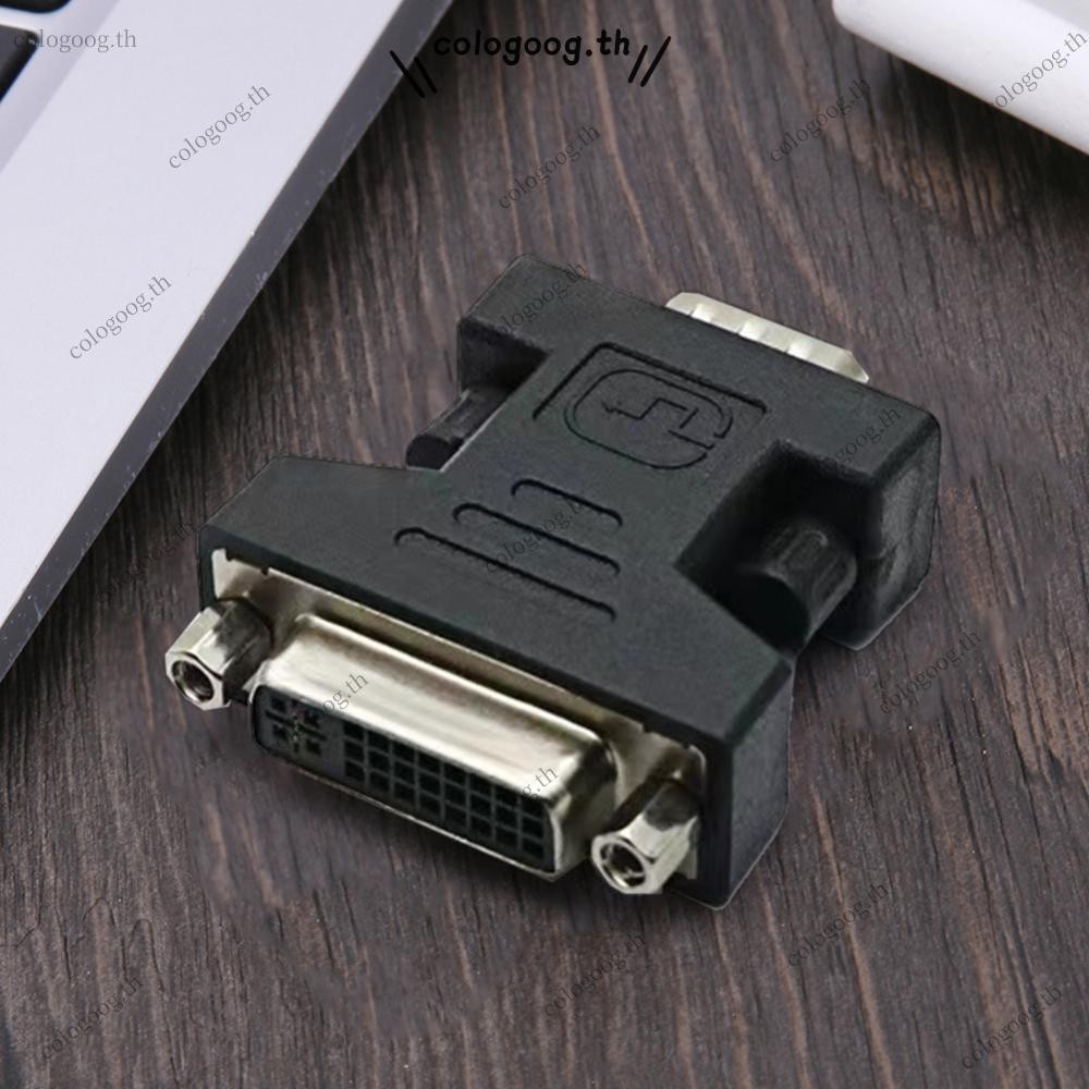 24+5pin DVI Female to 15Pin VGA Male Cable Extender Adapter Connector ...
