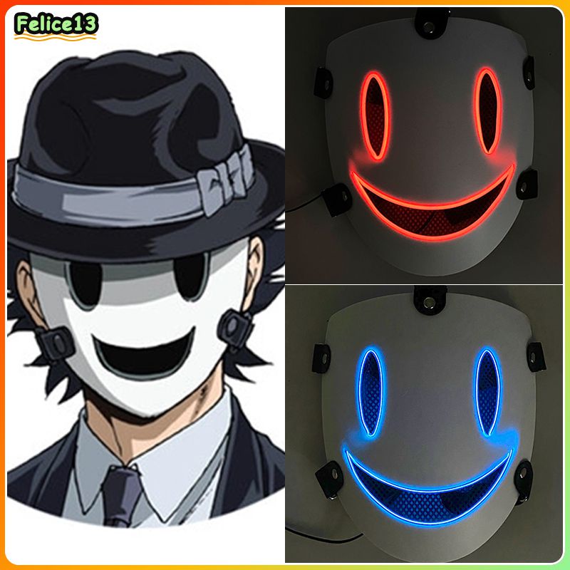 คอสเพลย์อะนิเมะ High Rise Invasion Sniper Mask Man ฮาโลวีนสีขาว Angels ...