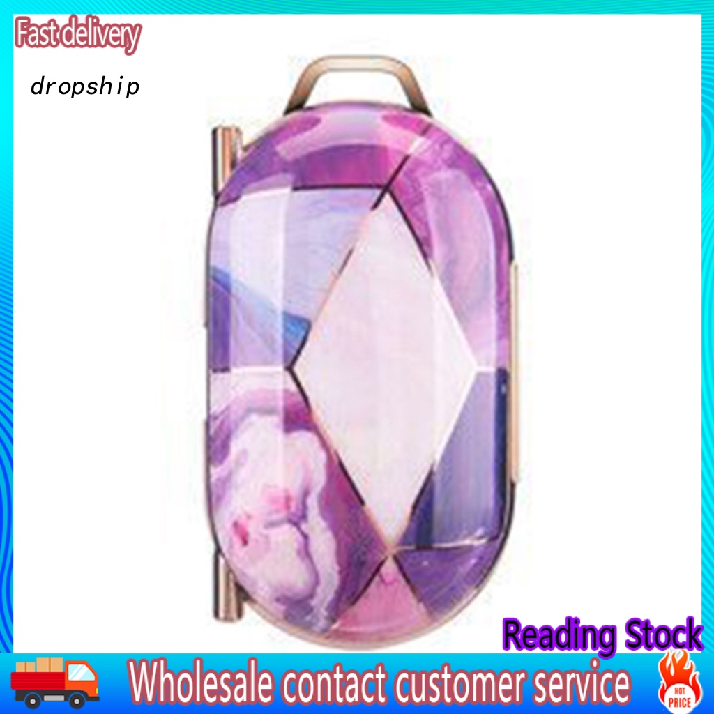 Dro_ เคสหูฟังบลูทูธ PC แบบแข็ง เคลือบเงา พร้อมคาราบิเนอร์ สําหรับ ...