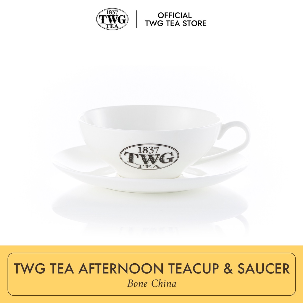 TWG Tea | TWG Tea Afternoon Teacup & Saucer | Shopee Thailand