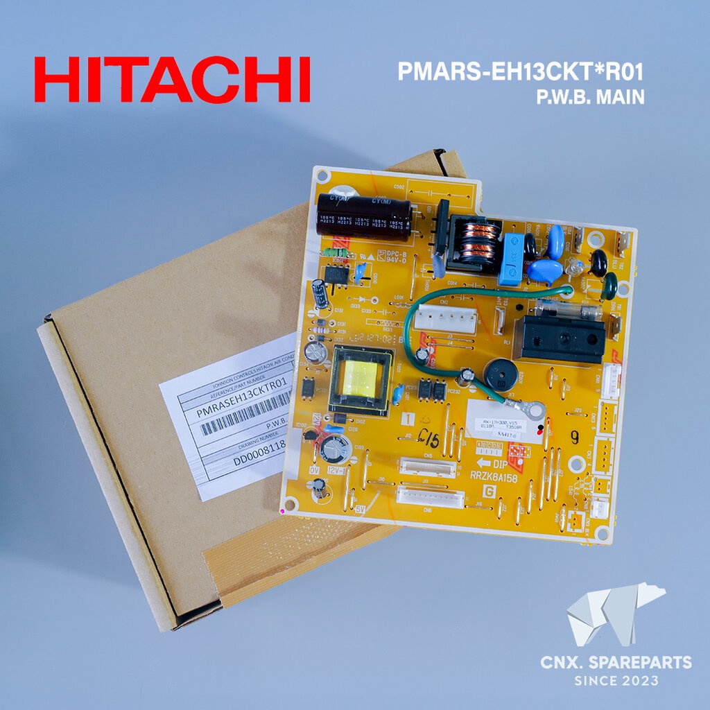 PMRAS-EH13CKT*R01 แผงวงจรแอร์ Hitachi บอร์ดคอยล์เย็นแอร์ รุ่น RAS-EH13CKT, RAS-EJ13CKT, RAS ...