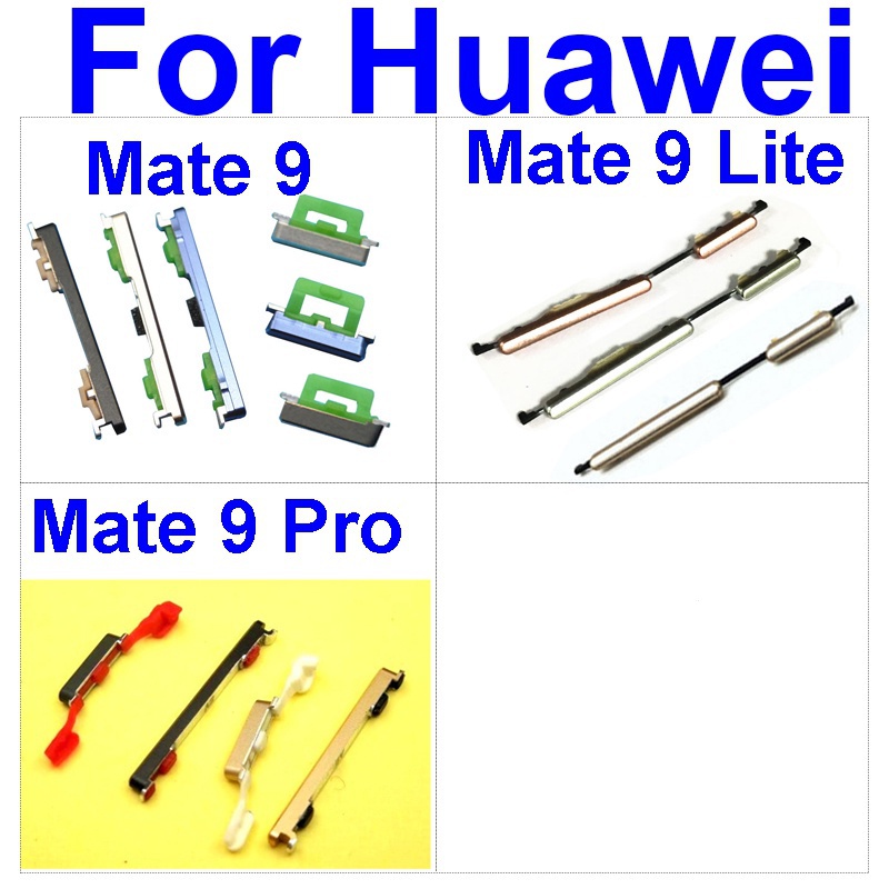 ระดับเสียงด้านข้าง & ปุ่มพาวเวอร์ ปุ่มควบคุมระดับเสียง สําหรับ Huawei Mate 9 Lite Mate9 Pro ...
