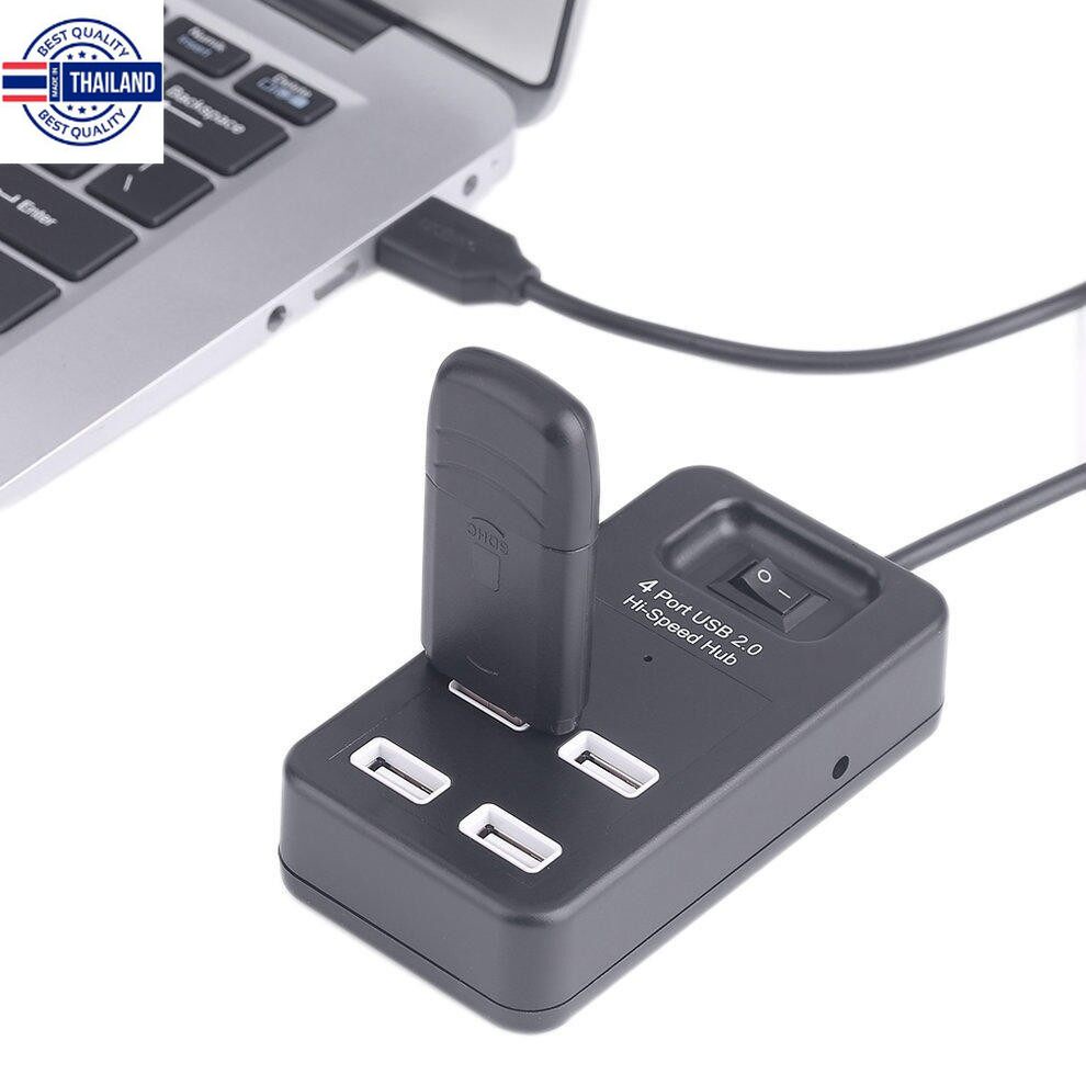 HUB USB 4 port usb 2.0 hi-speed hub 1 สวิตซ์ ปิด/เปิด รุ่น P-1601 ...