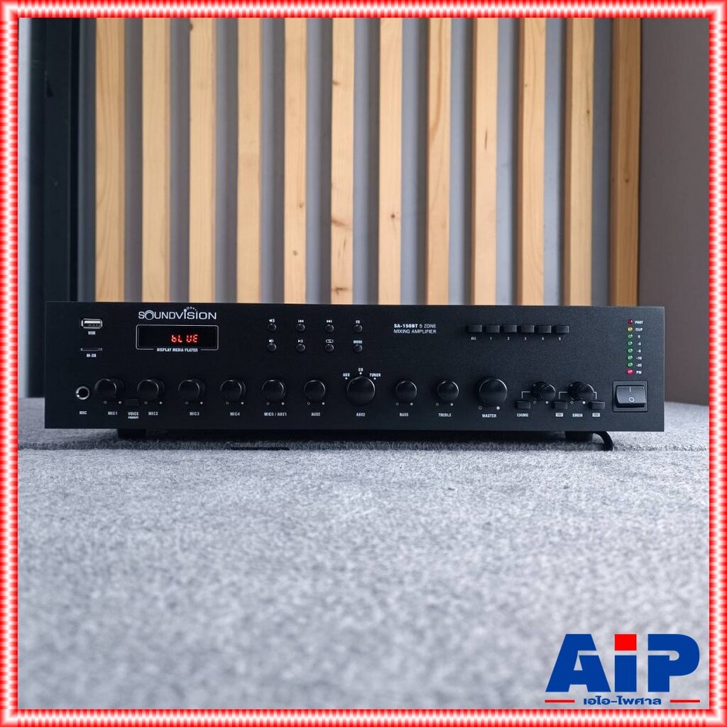 SOUNDVISION SA-150BT powermixer +++ เพาเวอร์มิกเซอร์ระบบประกาศ แอมพลิ ...