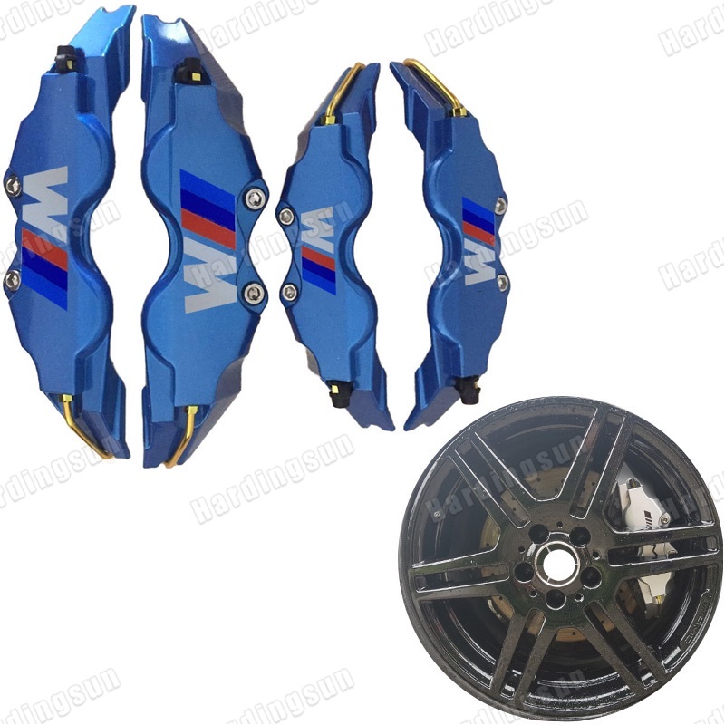 4 ชิ้นพลาสติก ABS เบรค Caliper ฝาครอบ 8 สีรถยนต์สําหรับ BMW E46 E39 E90 E60 E36 F30 F10 120d ...