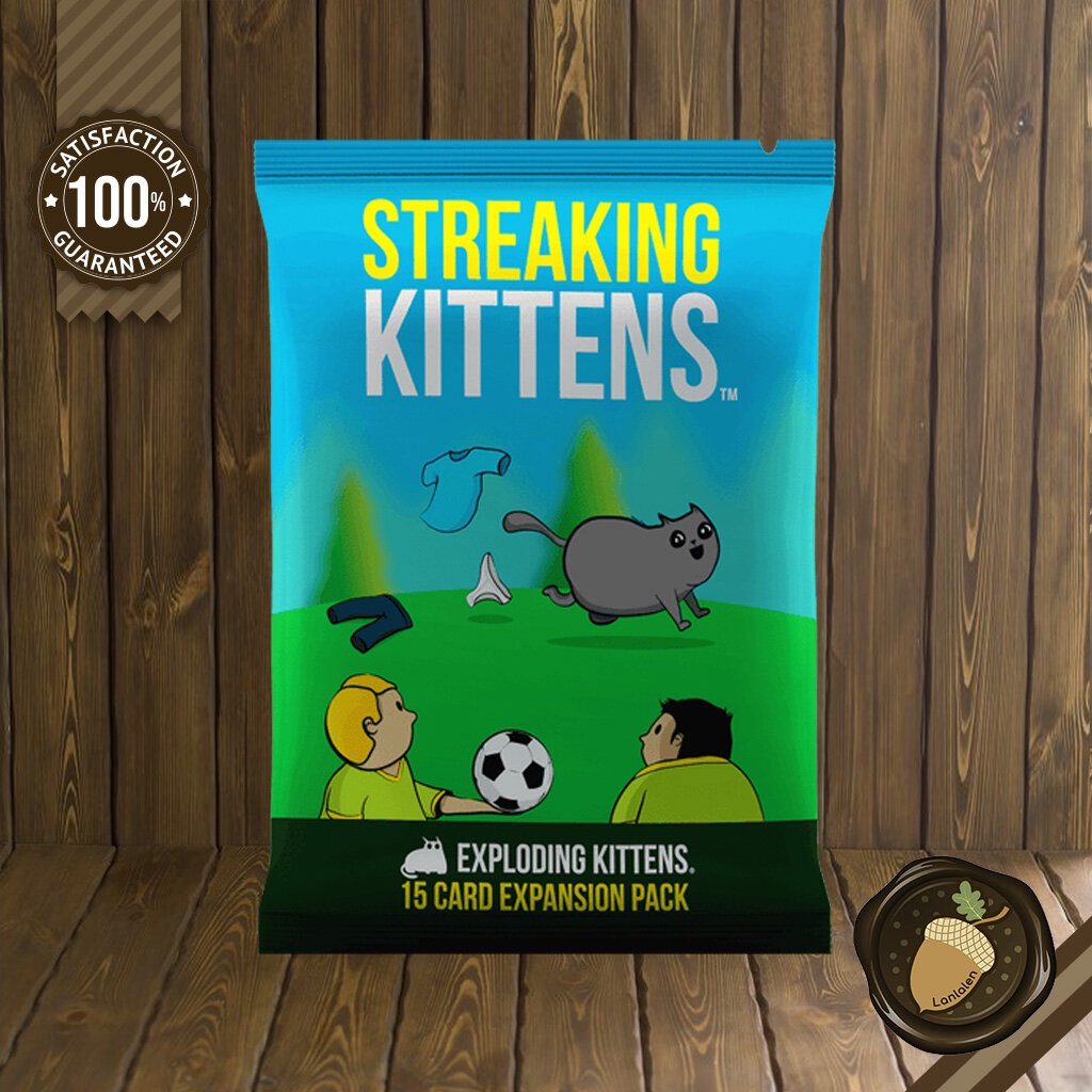 Exploding Kittens: Streaking Kittens ส่วนเสริม บอร์ดเกมแท้ คู่มือภาษาอังกฤษ | Shopee Thailand