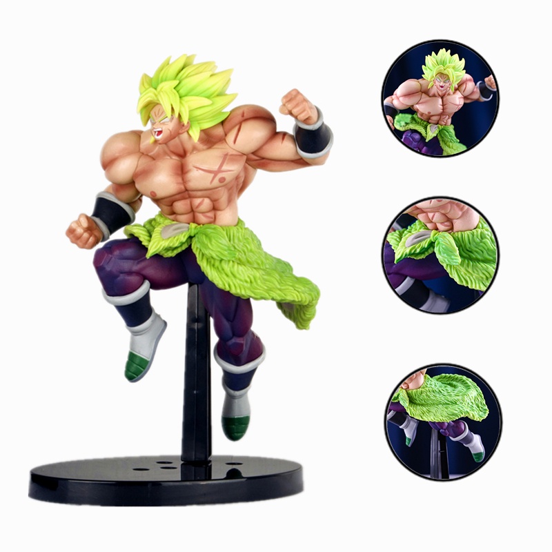 โมเดลฟิกเกอร์ PVC อนิเมะ Dragon Ball Z Broly Growl Jumping Figure ขนาด ...