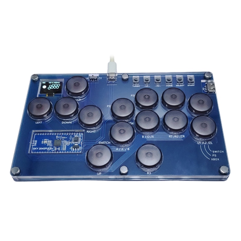 Con 14 Key Arcade จอยสติ ๊ กต ่ อสู ้ Stick ช ่ างปุ ่ มเกมคอนโทรลเลอร ...