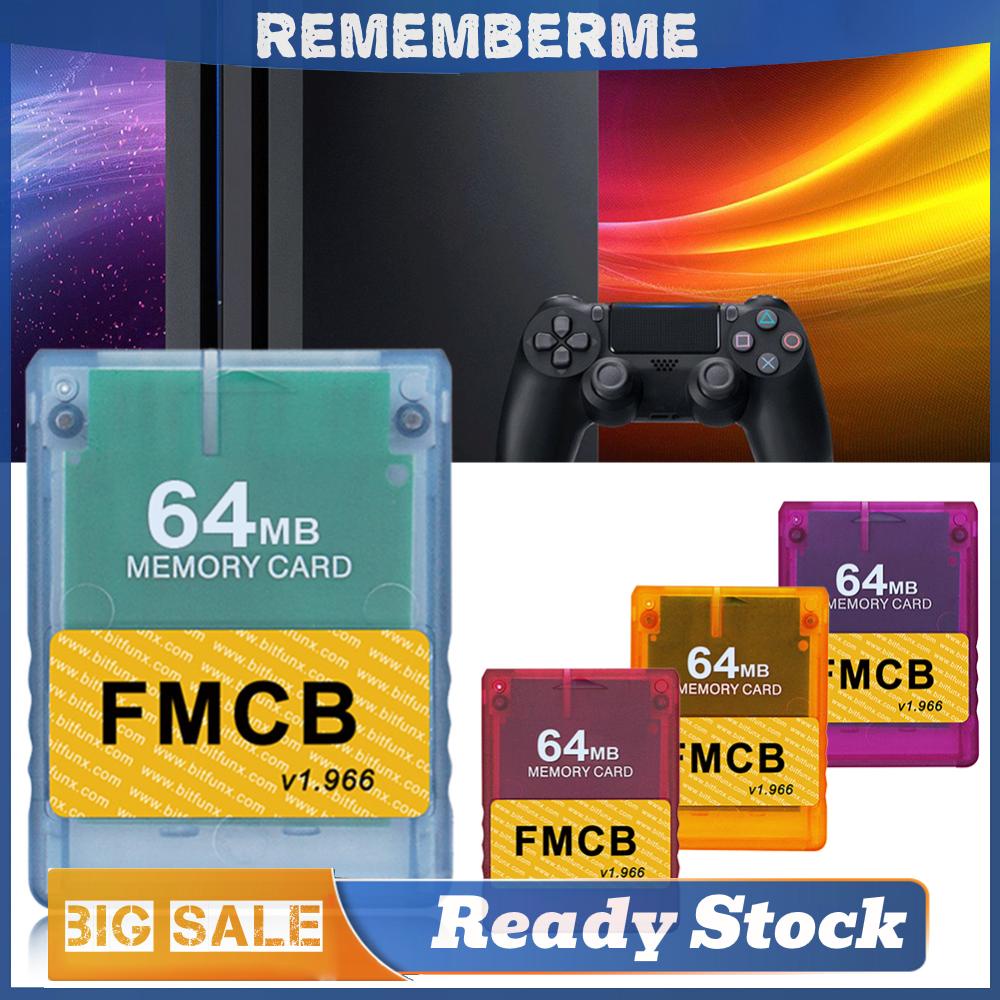 การ์ดหน่วยความจํา 8MB 16MB 32MB 64MB Free Mcboot V1.966 พร้อม OPL ...