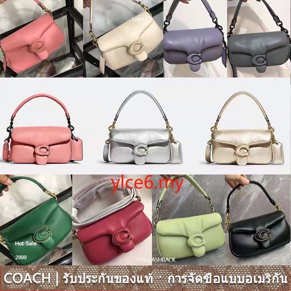 Pillow Tabby Shoulder Bag 18 C3880 C7876 ผู้หญิง กระเป๋าสะพายข้าง Coac ...