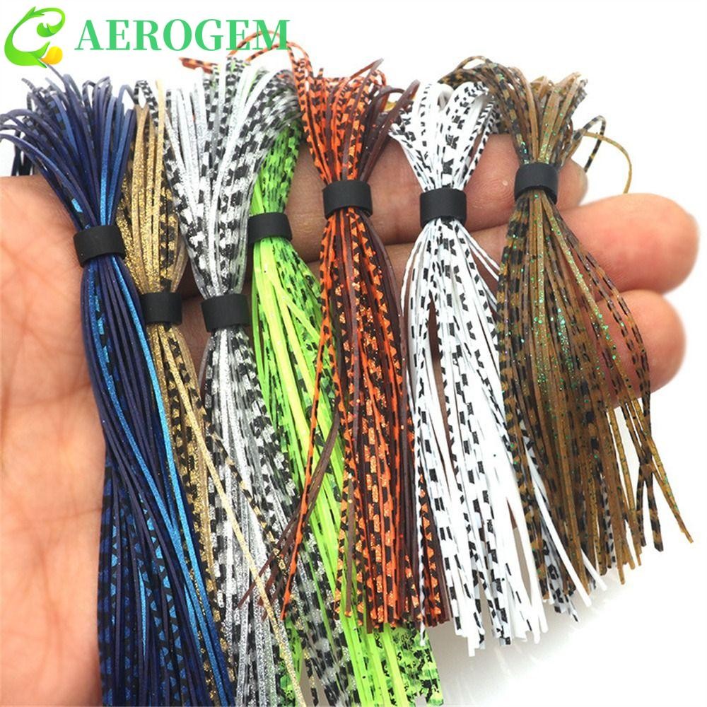 Aerogem Baitfish กระโปรงซิลิโคน, 44 Strands Glitter Buzzbaits Spinner ...