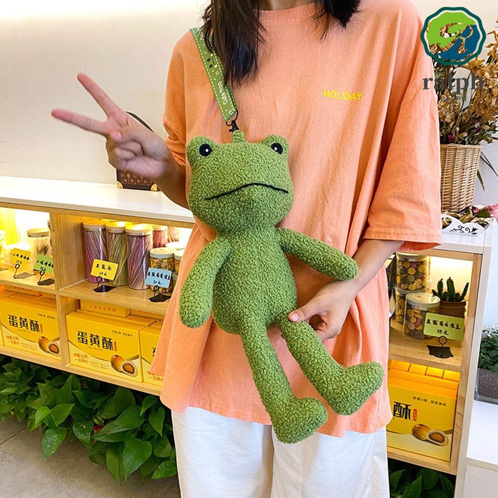 Ralph Frog Messenger Bag Fur Girl กบสีเขียวตุ๊กตาตุ๊กตาน่ารักตลก ...