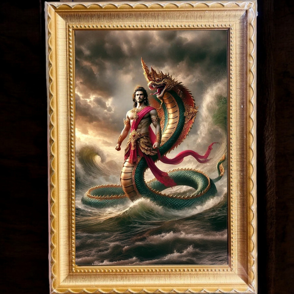 ภาพมงคล รูปโปสเตอร์ รูปพญานาค ปู่ศรีสุทโธ องค์ย่าศรีปทุมมา กรอบรูป รูป ...