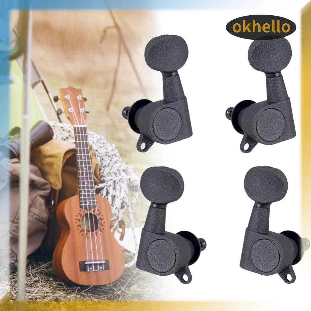 [Okhello.th] 4 ชิ้น Universal Strings ปุ่มปรับแต่งหมุด 4 สายกีตาร์ปรับ ...