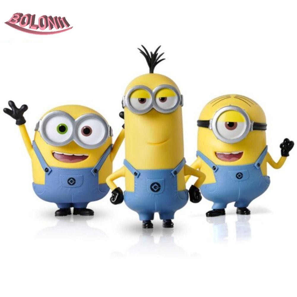 Bo Minion Action Figure, Kevin Bob Stuart Big Eye Minion ของเล่น, อะนิเ ...