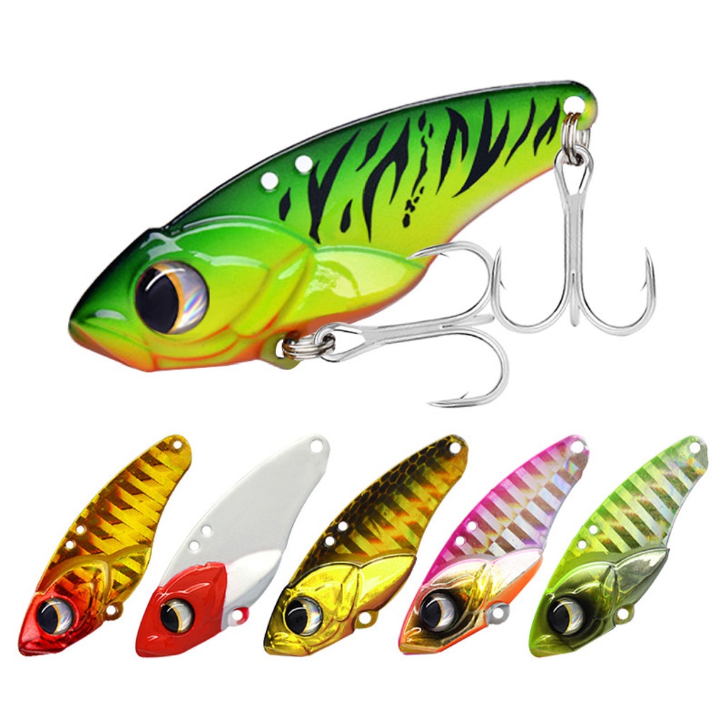 【MingYiJianCai】4.5cm Full Metal Fake Bait Faux Lure with Treble Hook ...