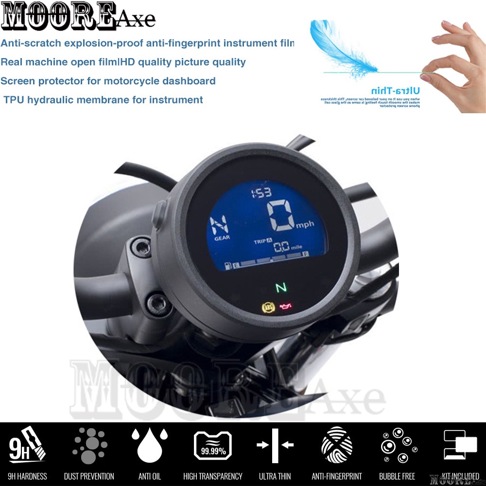 2ชุด! Mooreaxe รถจักรยานยนต์เหล็กฟิล์มสําหรับฮอนด้า Rebel CM500 CMX500 CM300 Rebel500 2020-2022 ...
