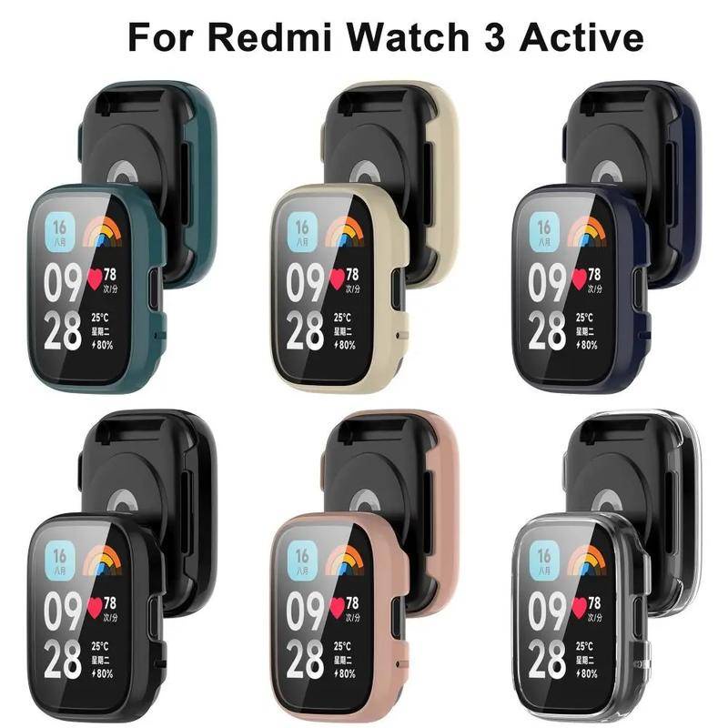 สําหรับ Redmi Watch 3 2 Lite Active band 2 PC + เคสป้องกันนิรภัย แบบ ...