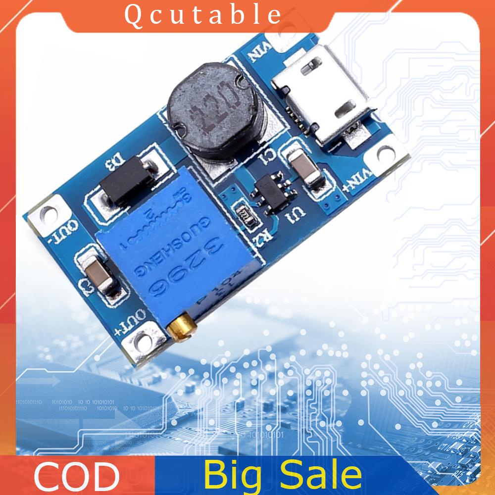 [QC] Mt3608 DC-DC โมดูลบูสเตอร์พาวเวอร์ เอาท์พุท MAX 2A ปรับได้ | Shopee Thailand