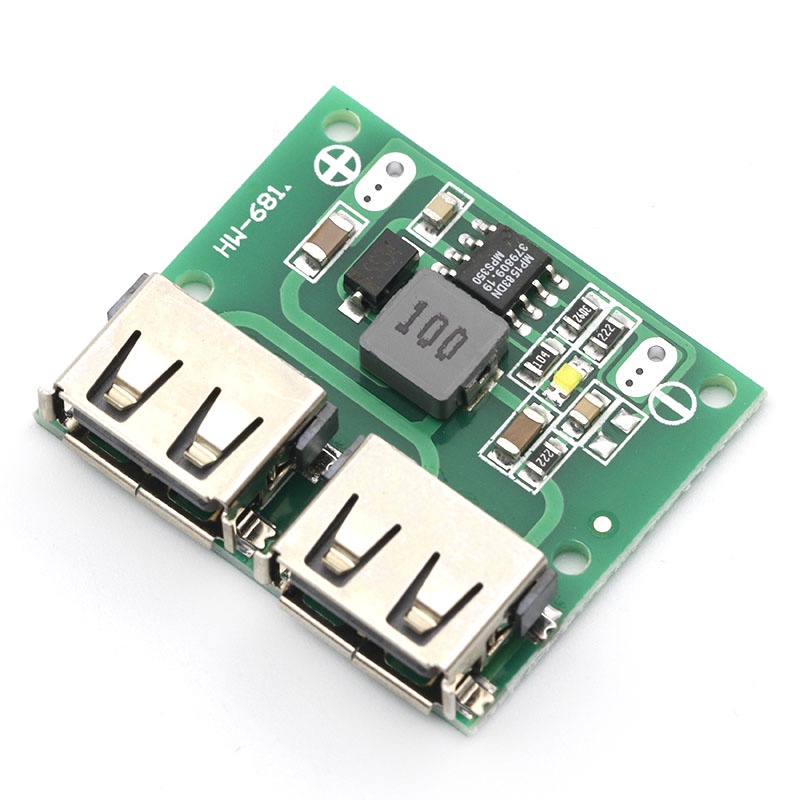 Dual USB เอาต์พุต step-down board 3A รถชาร์จตัวควบคุม 6-26V 9V 12V 24V ...