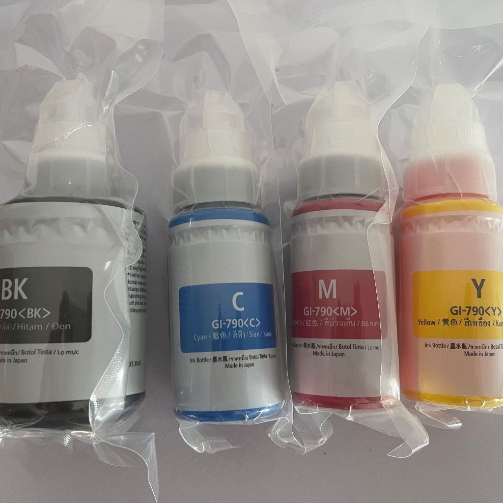 (คล้ายกัน)Canon GI-790 หมึกแท้ (No Box) ของแท้ 100% **ไม่มีกล่อง** 1ชุด ...