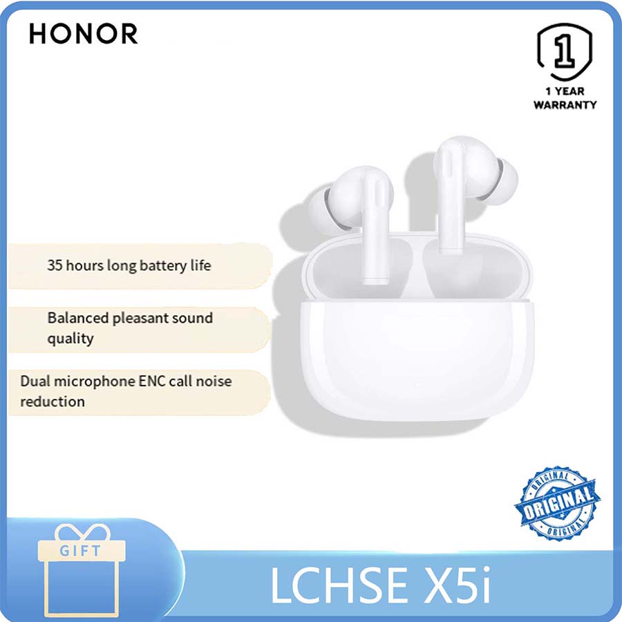 Honor LCHSE X5i หูฟังบลูทูธไร้สาย 5.3 ENC ตัดเสียงรบกวน แบตเตอรี่ 35 ...