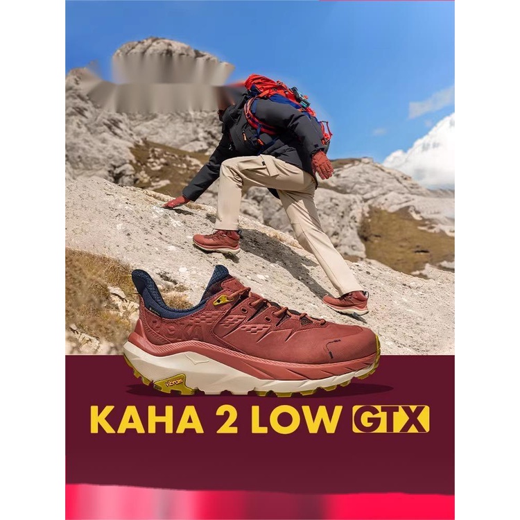 HOKA Kaha2 LOW GTX Kaha 2 น้ําหนักเบารองรับรองเท้าเดินป่า LOW-Top Shock-Absorbing ทนต่อการสึกหรอ ...