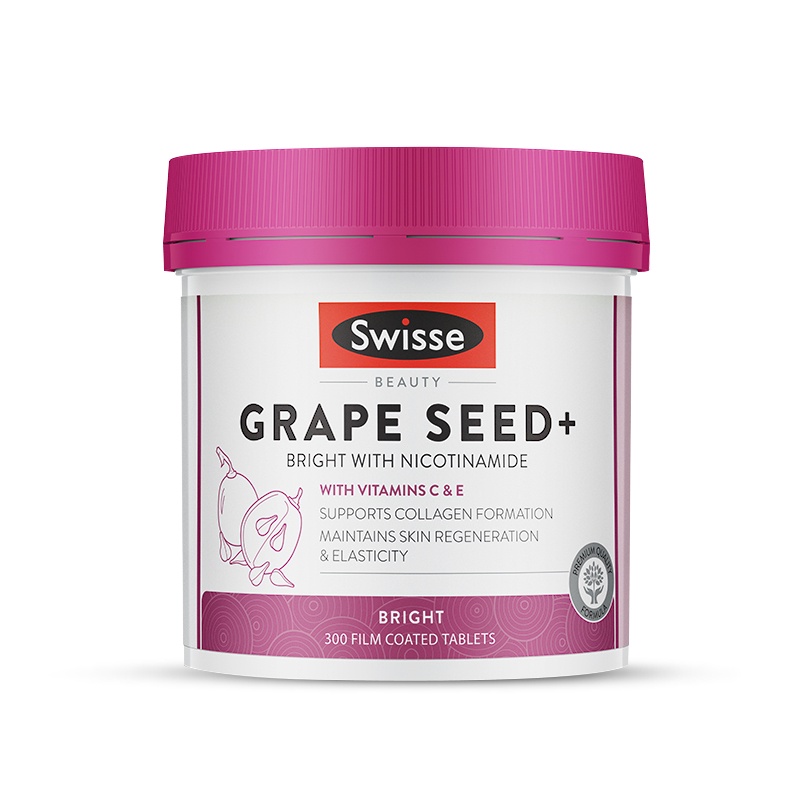 Swisse Beauty Grape Seed+ Bright with Nicotinamide เมล็ดองุ่น นิโคติน | Shopee Thailand