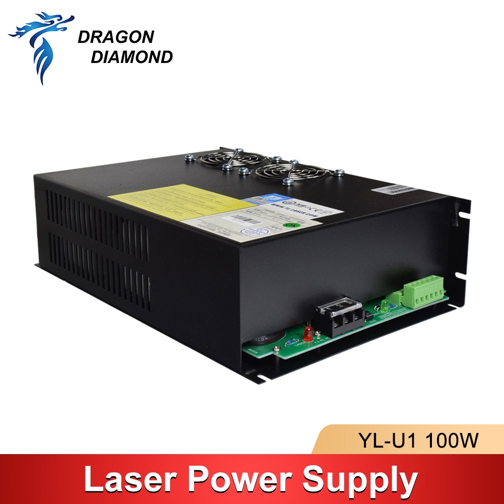 Dragon DIAMOND YL-U1 พาวเวอร์ซัพพลายเลเซอร์ 100W YONGLI สําหรับเครื่องตัดหลอดเลเซอร์ YONGLI A2s ...