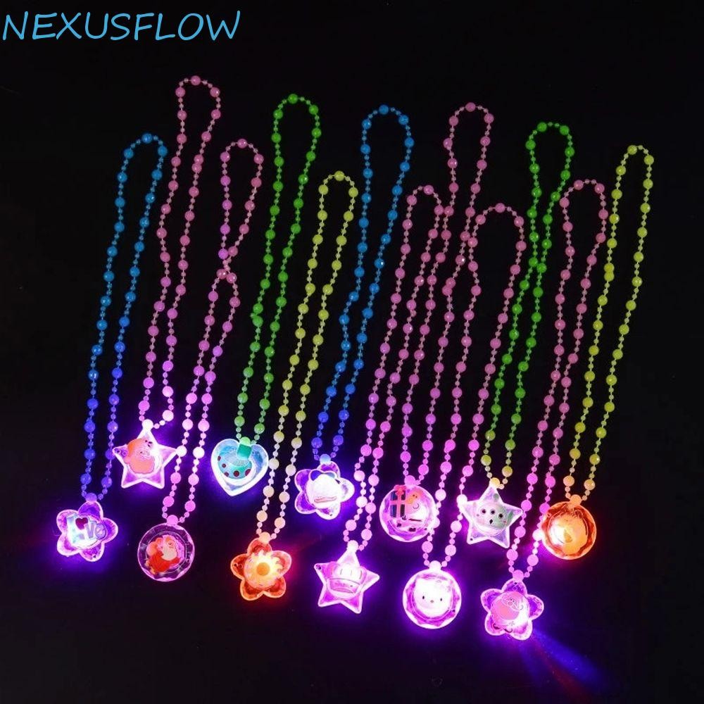 Nexusflow สร้อยคอส่องสว่างของขวัญเล็กๆ Light-Up ลูกปัดอะคริลิคของขวัญวันเกิดการ์ตูนเครื่องแต่ง ...