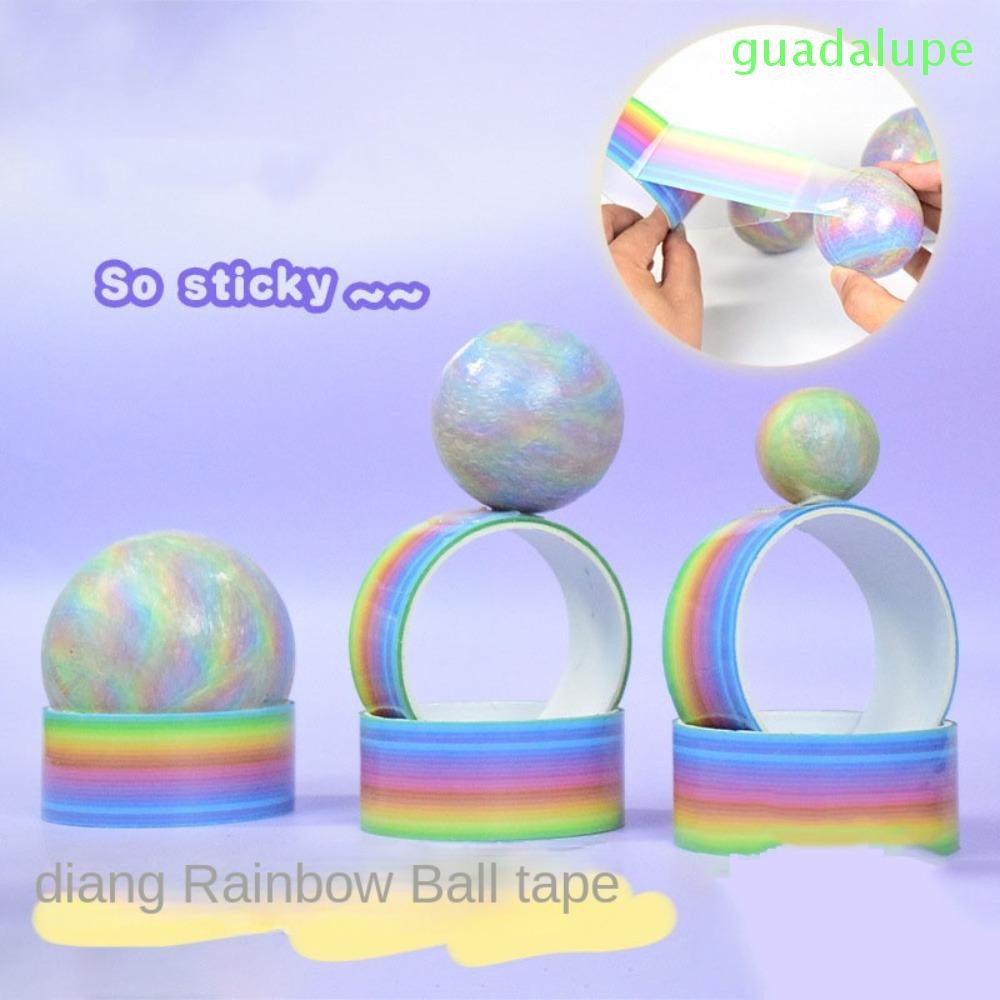 Guadalupe Sticky Ball Rolling เทป,ของเล่นผ่อนคลาย DIY ม้วนเทปกาว,เทป ...