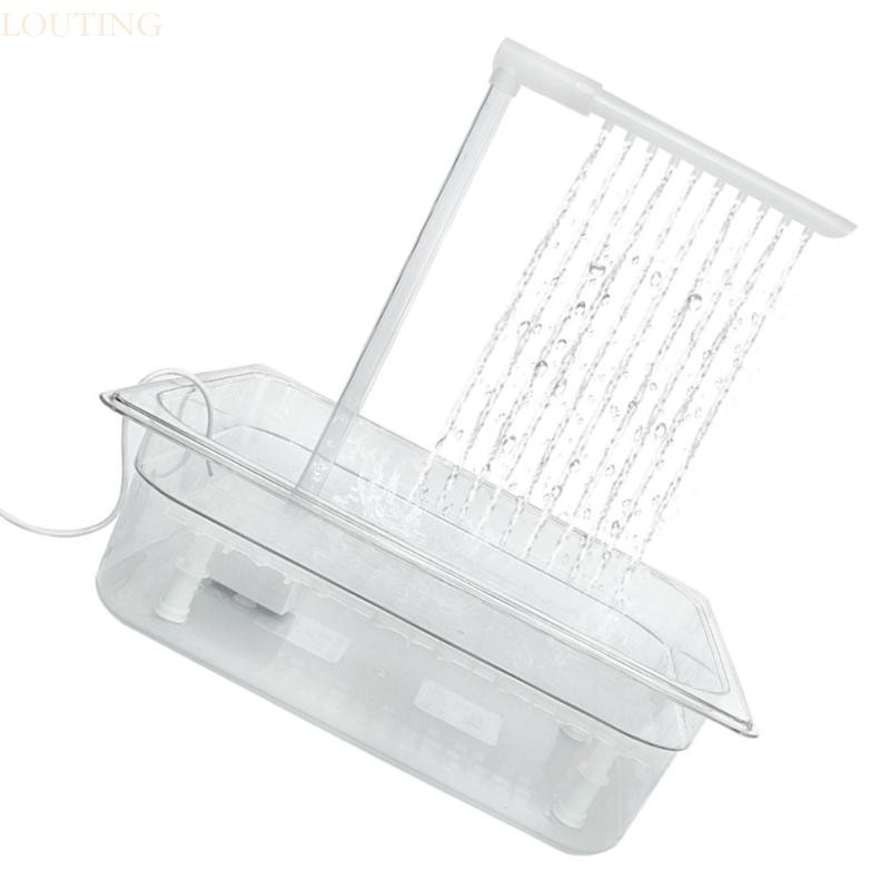 Louting Bird อ่างอาบน้ํา Fun Splashing น้ําพุอัตโนมัติสําหรับนกแก้วและ ...