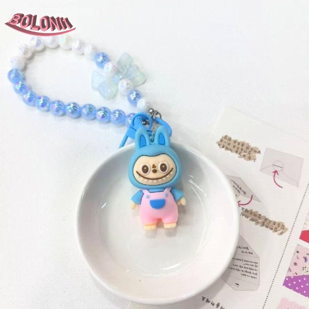 Bo Labubu ลูกปัดพวงกุญแจ, Bowknots PVC Stand Up Labubu จี้, Creative ...