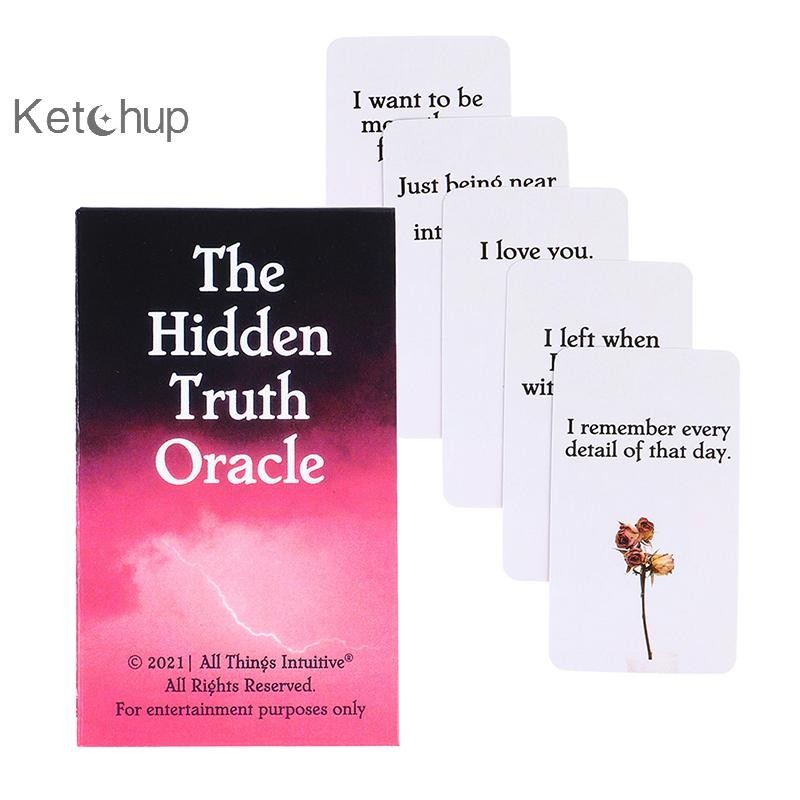 ซอสมะเขือเทศ The Hidden Truth Oracle การ์ดไพ่ทาโรต์ปาร์ตี้คําทํานายเกม ...
