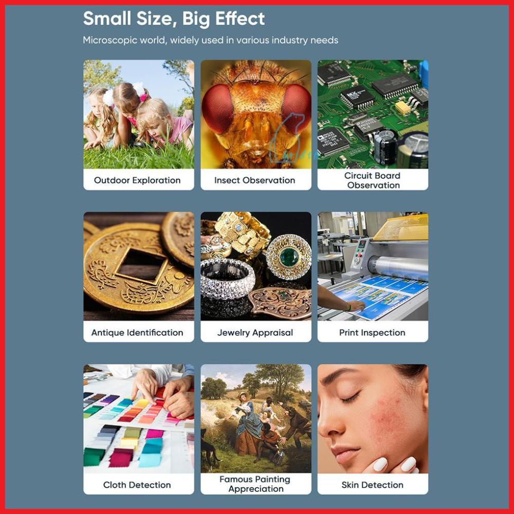 APEXEL Macro Lens Microscope with LED Fill Lights and Universal ...