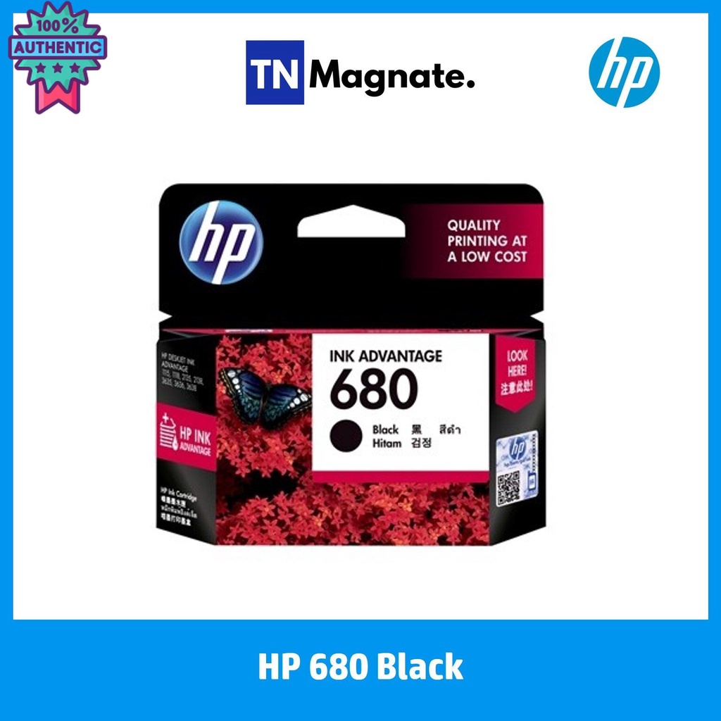 หมึกพิมพ์ HP 680 F6V27AA INK BLACK | Shopee Thailand